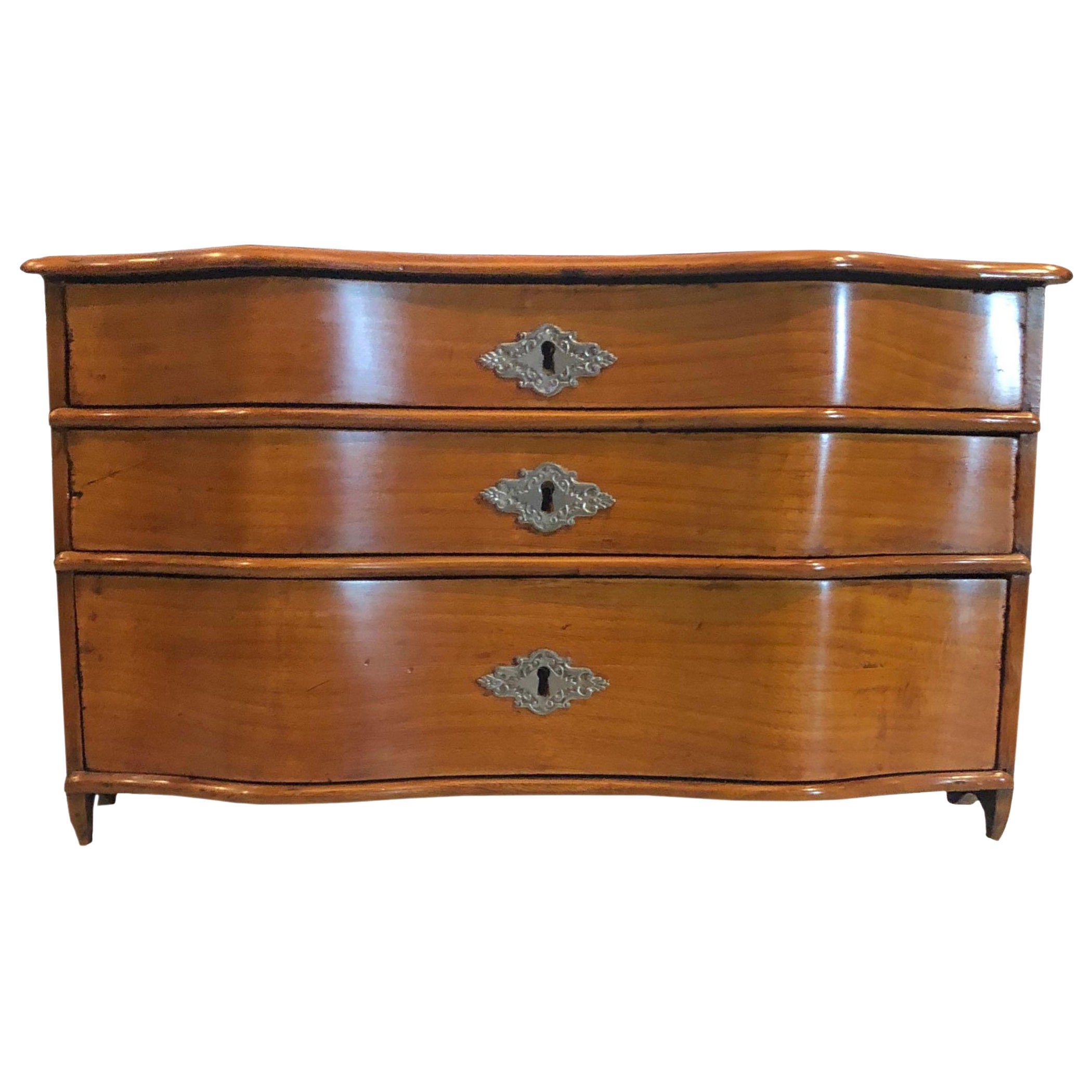 Late 18th Century French Salesman Sample Chest with Inlay at 1stDibs