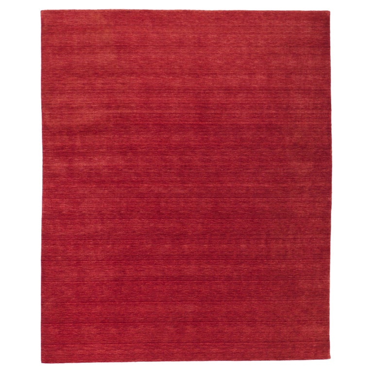 New Contemporary Red Area Rug with Modern Style For Sale at 1stDibs