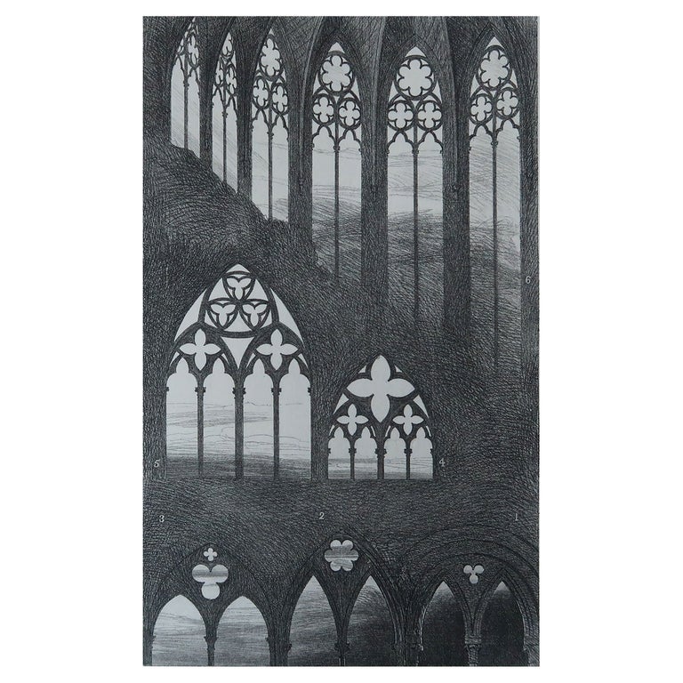 Original Antique Architectural Print by John Ruskin, circa 1880 at 1stDibs