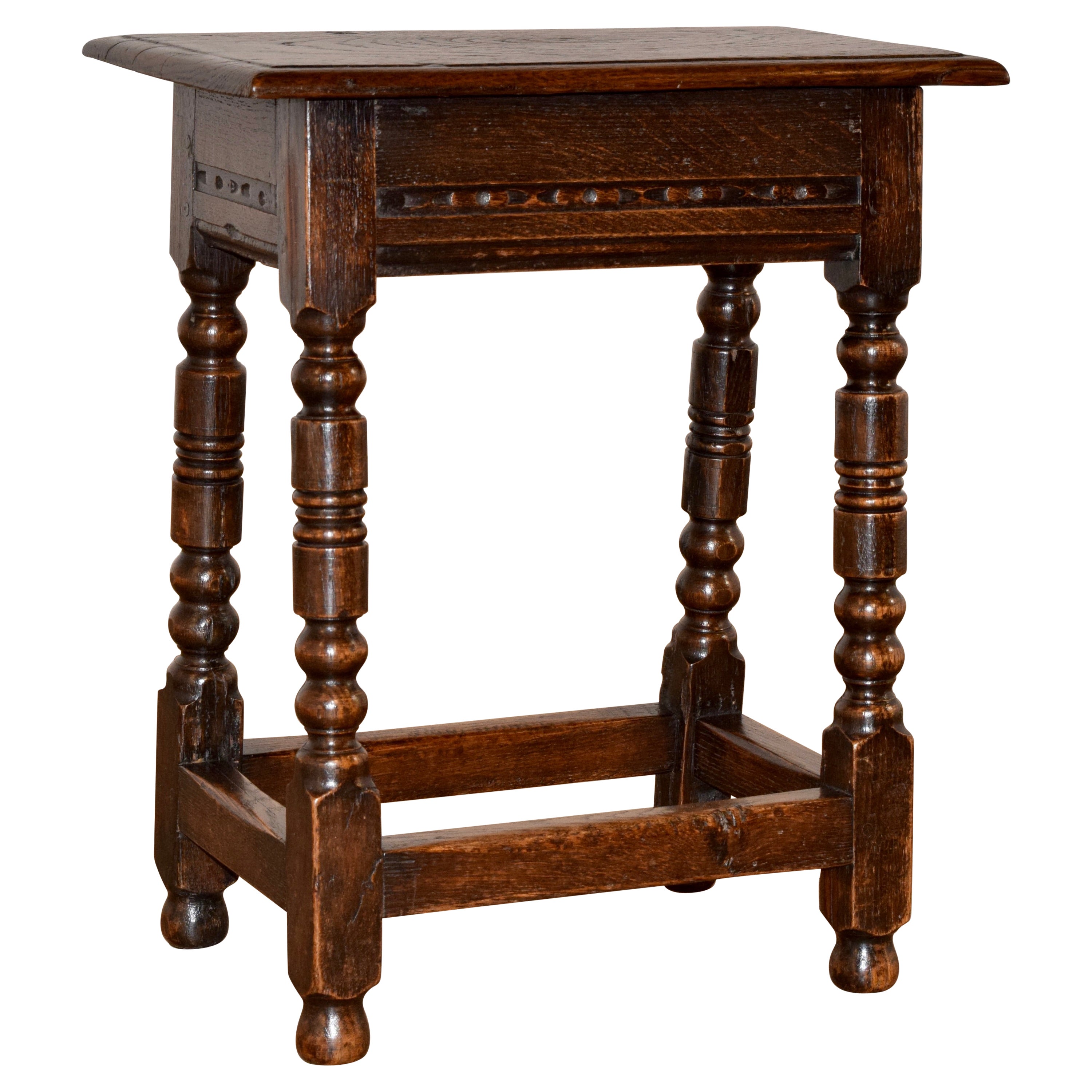 19th Century English Oak Joint Stool at 1stDibs