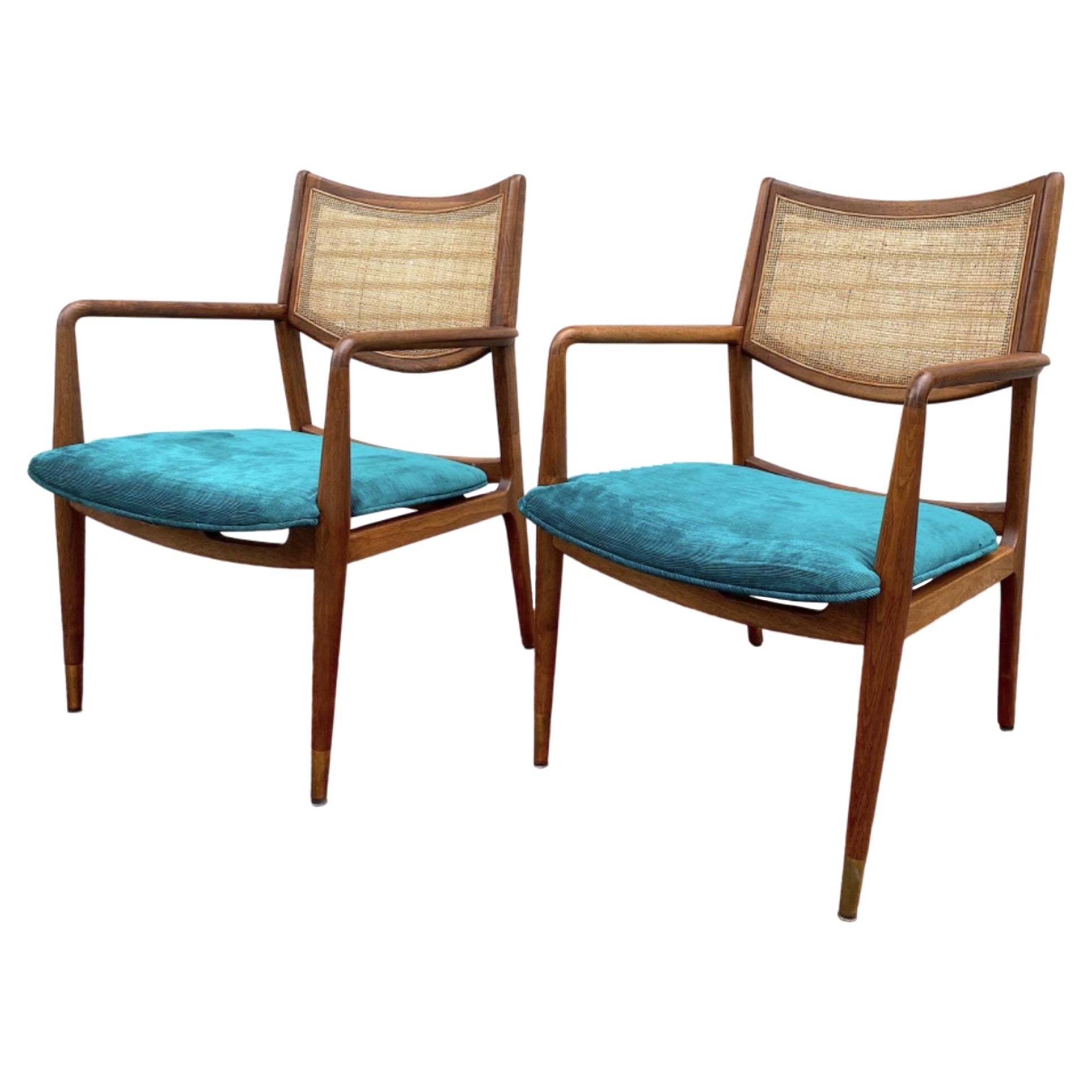 Stunning Sculpted Arm Chairs, Mid-Century Modern at 1stDibs