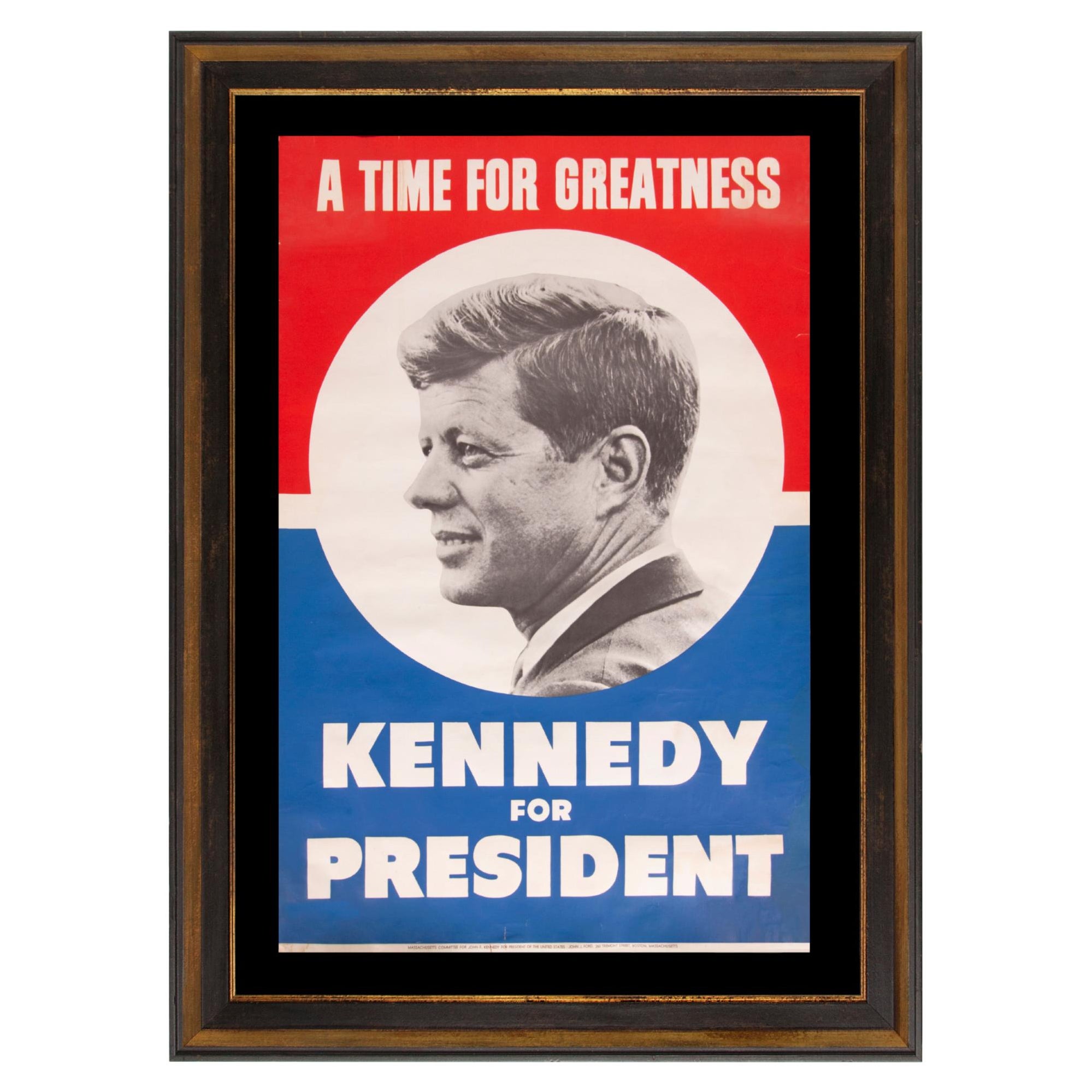 John F Kennedy Original 1960 Presidential Campaign Color Poster at 1stDibs