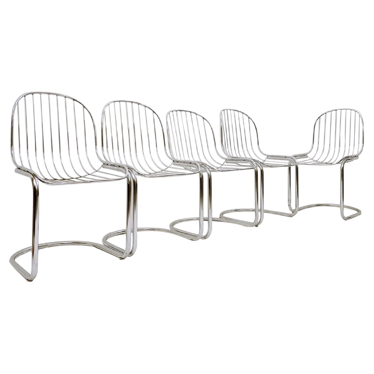 Set of Four Chairs by Gaston Rinaldi Circa 1970 Italy at 1stDibs
