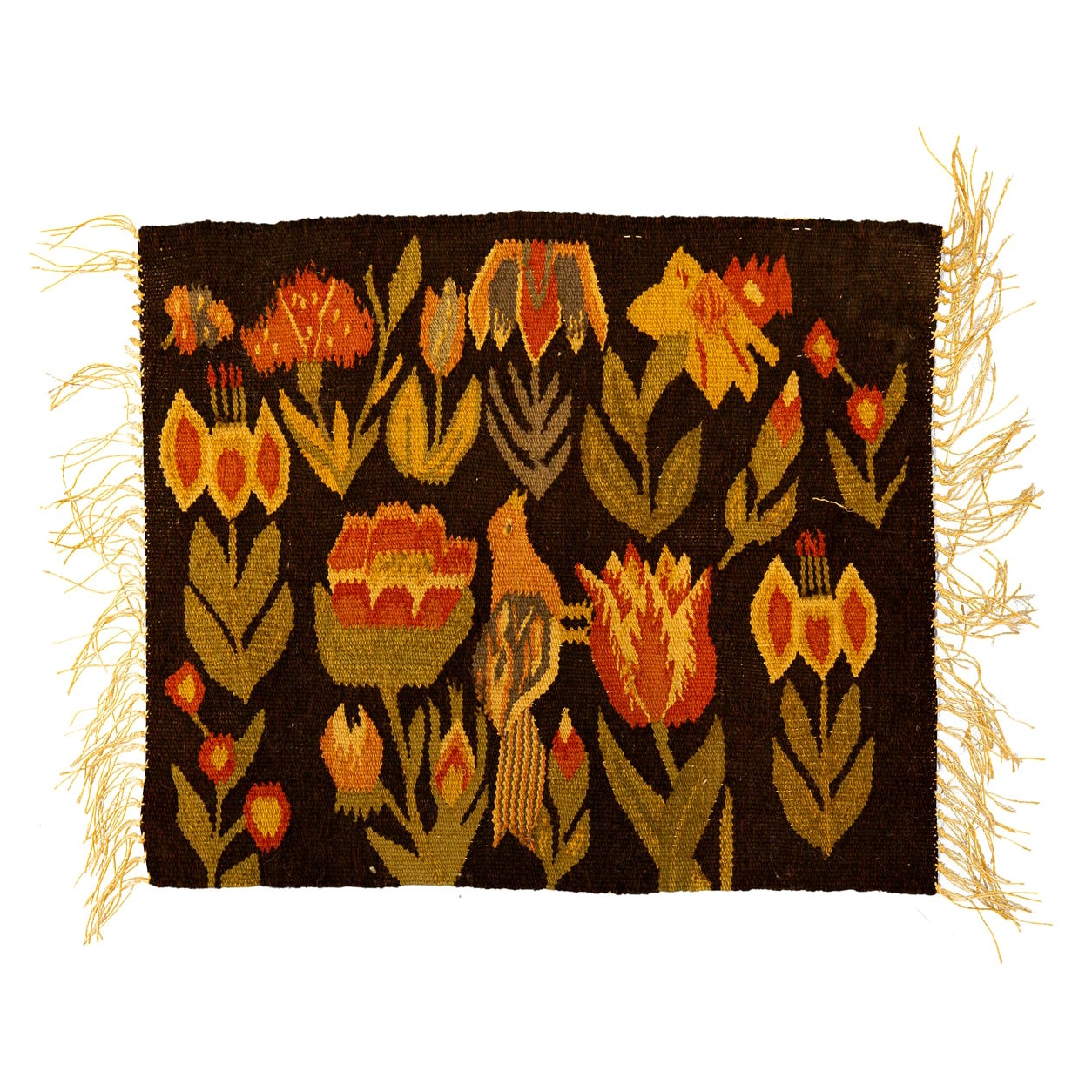 Scandinavian Style Rollakan Bird-Design Textile Nordic Style at 1stDibs