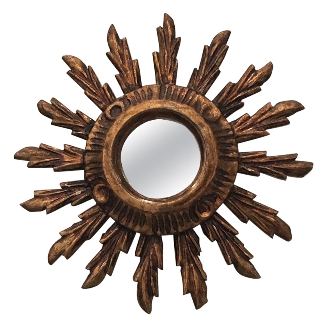 Large Gilt wood Sunburst Mirror at 1stDibs