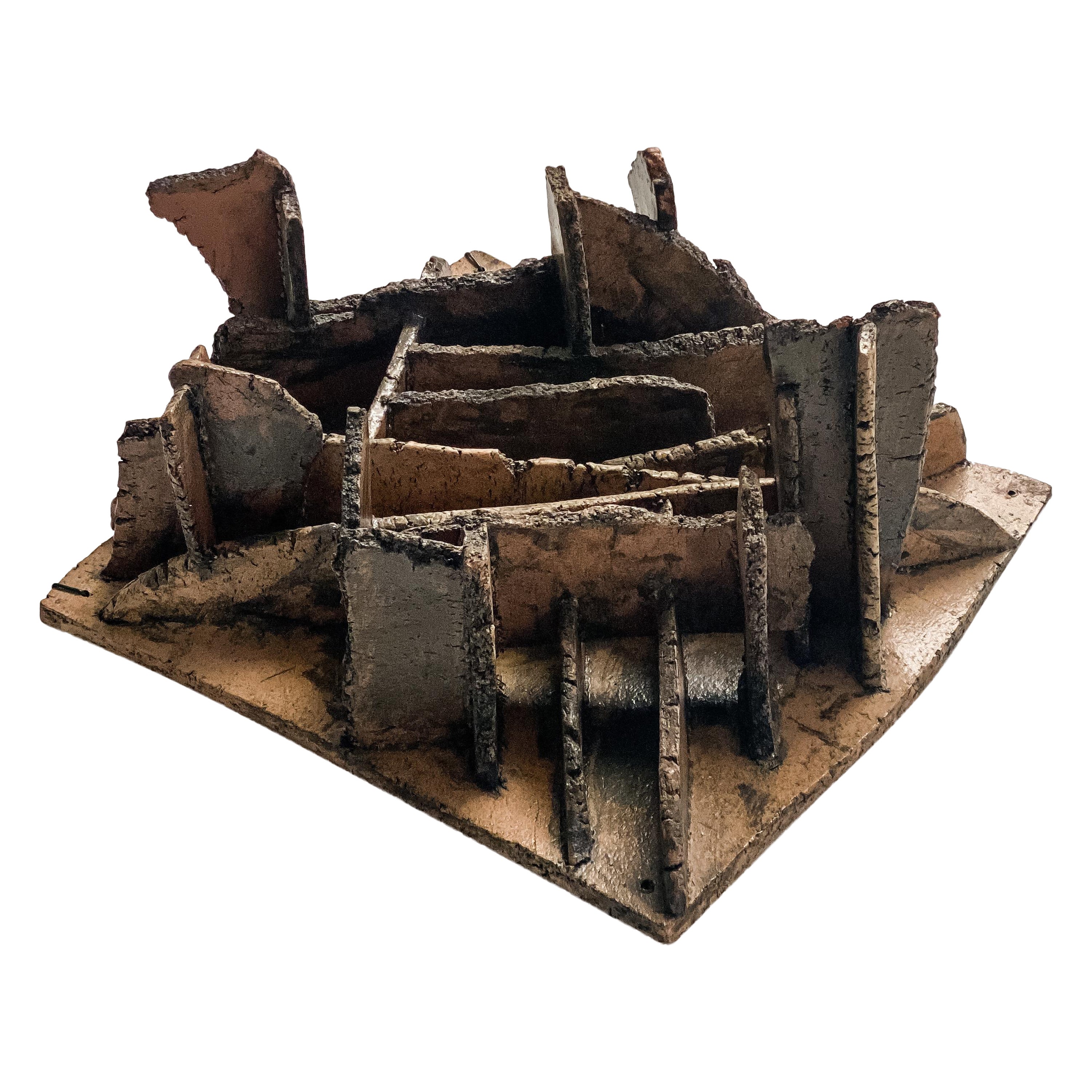 Brutalist Mid-Century Architectural Ceramic Artwork, 1960s at 1stDibs