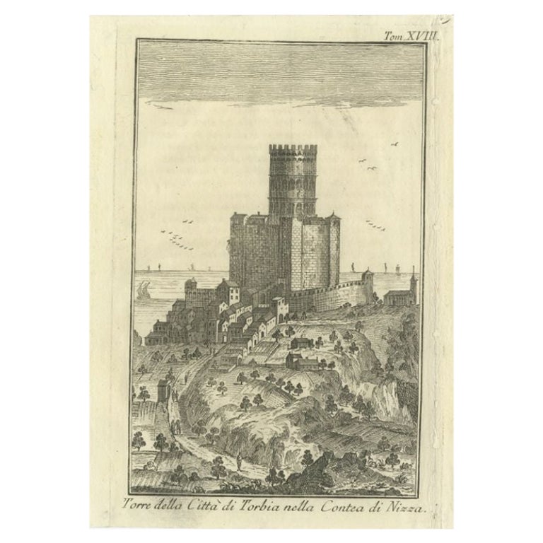 Antique Print of the Tropaeum Alpium by Salmon, 1751 For Sale at 1stDibs