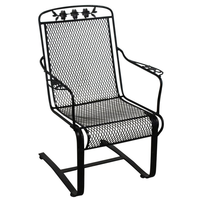 Mid-Century Modern Woodard Springer Rocker Patio Lounge Chair For Sale ...