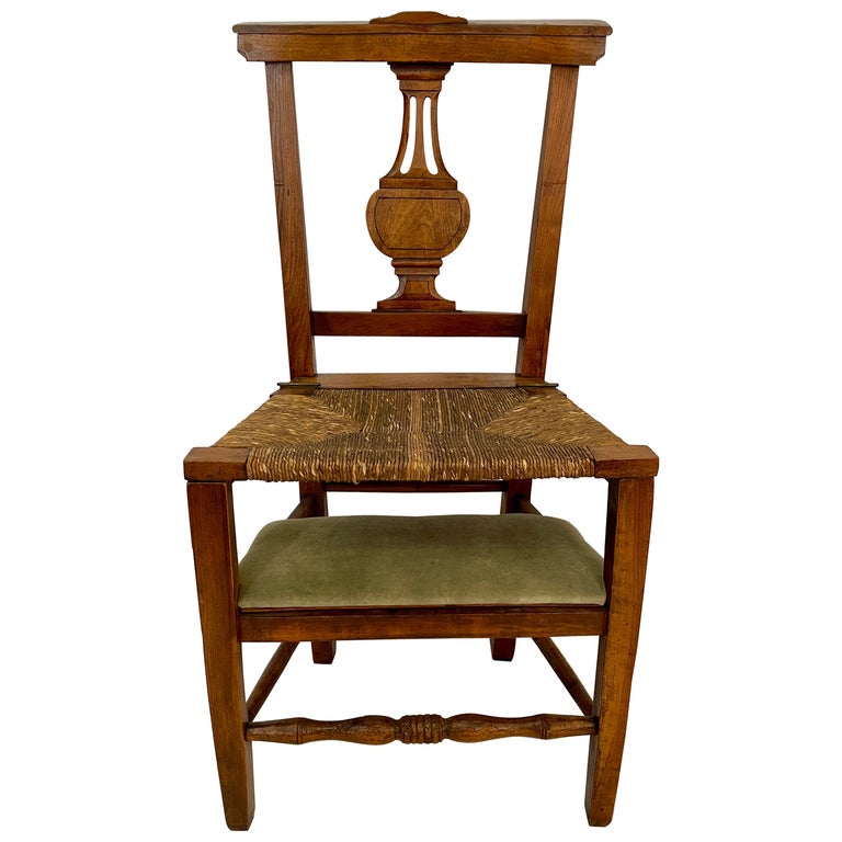 Antique 18th Century French Provincial Prie Dieu Chair For Sale at 1stDibs