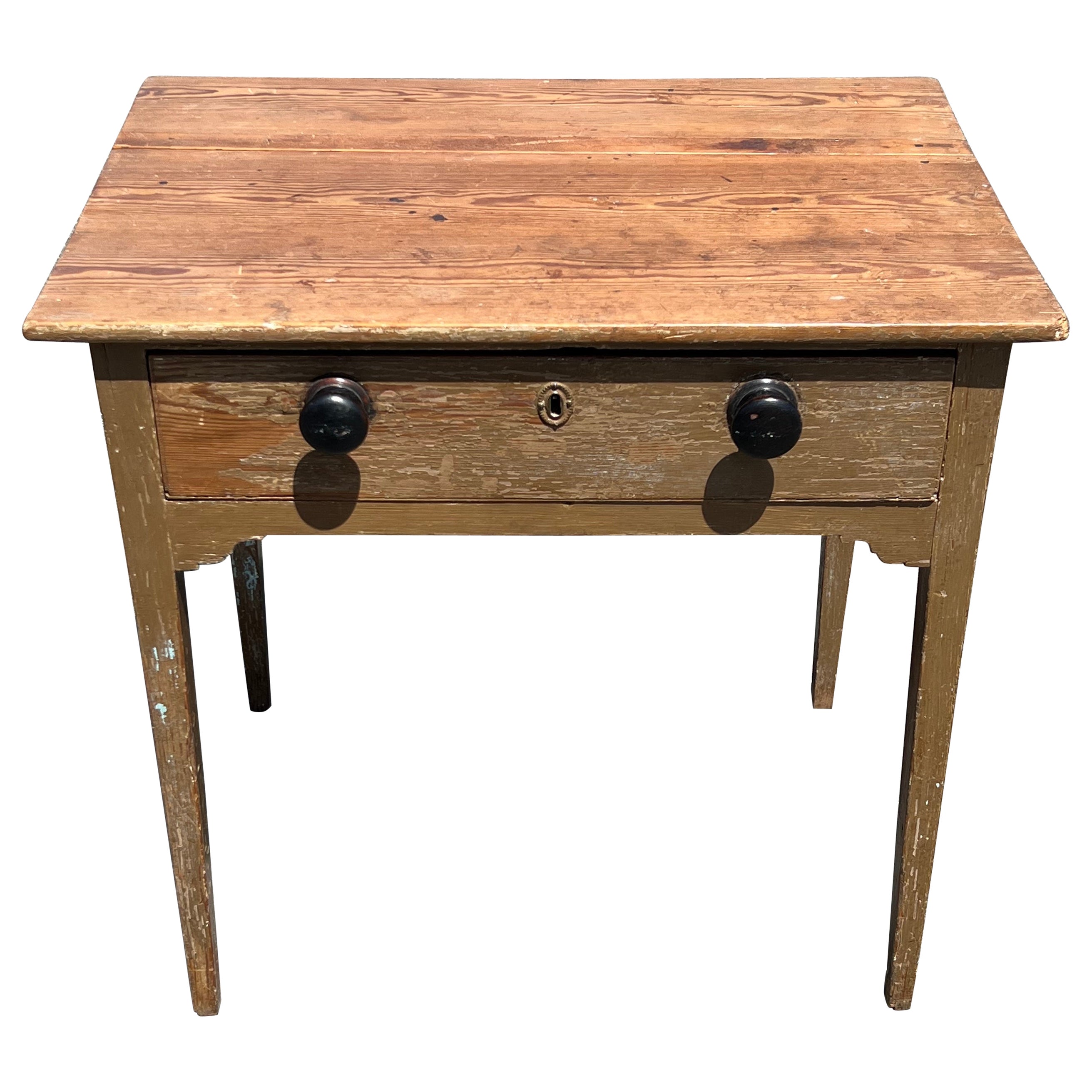 19th Century Birch One Drawer Stand For Sale at 1stDibs