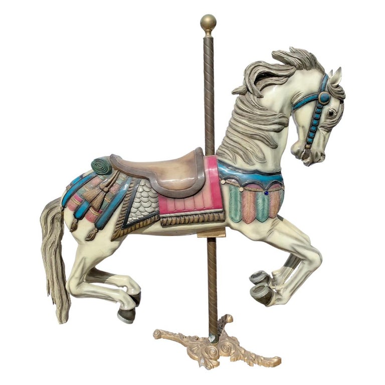 Magnificent Full Size Carousel Horse For Sale at 1stDibs