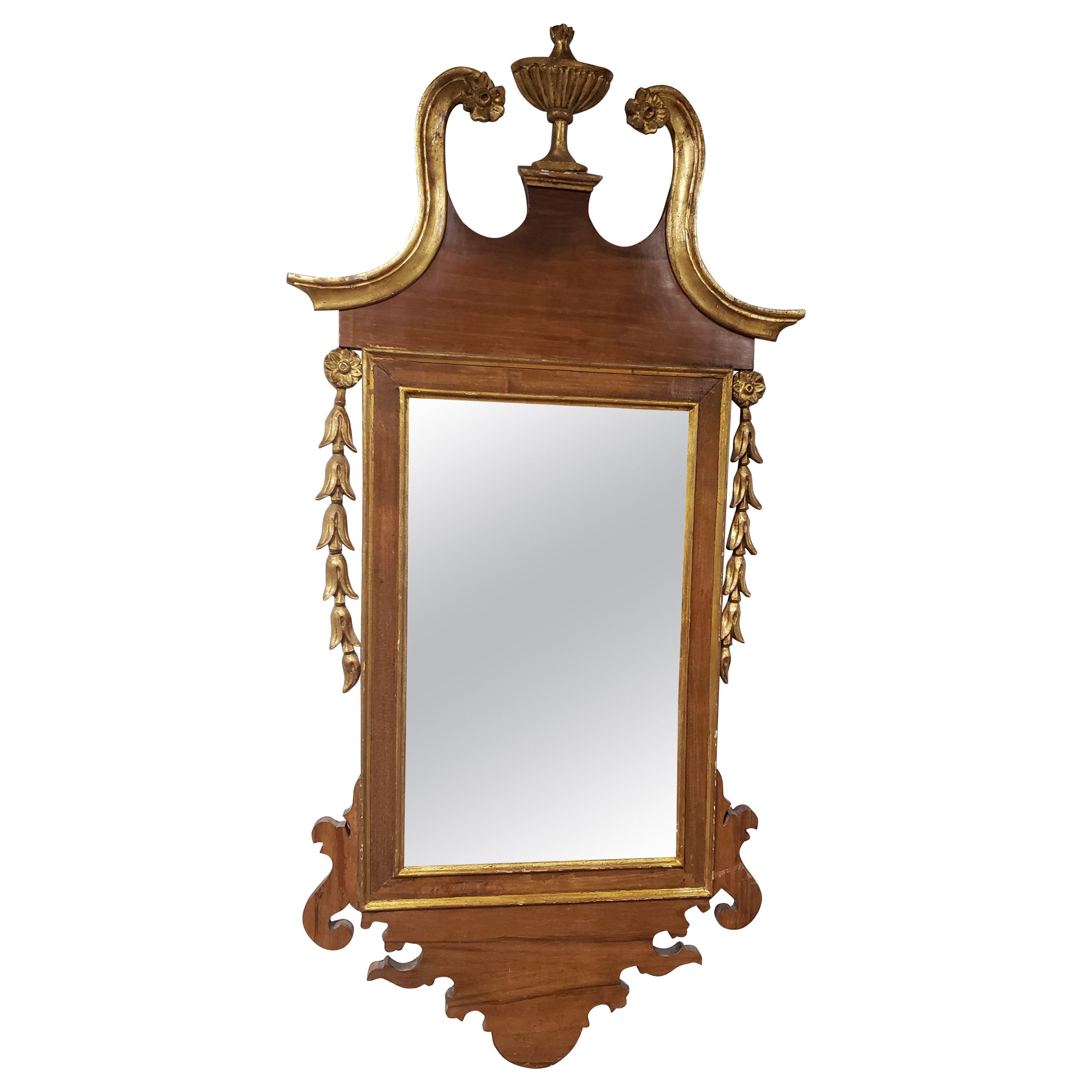 Gilt Scroll Mirror For Sale at 1stDibs