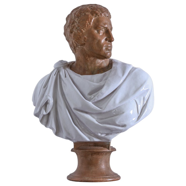 Terracotta Bust of Roman Emperor For Sale at 1stDibs