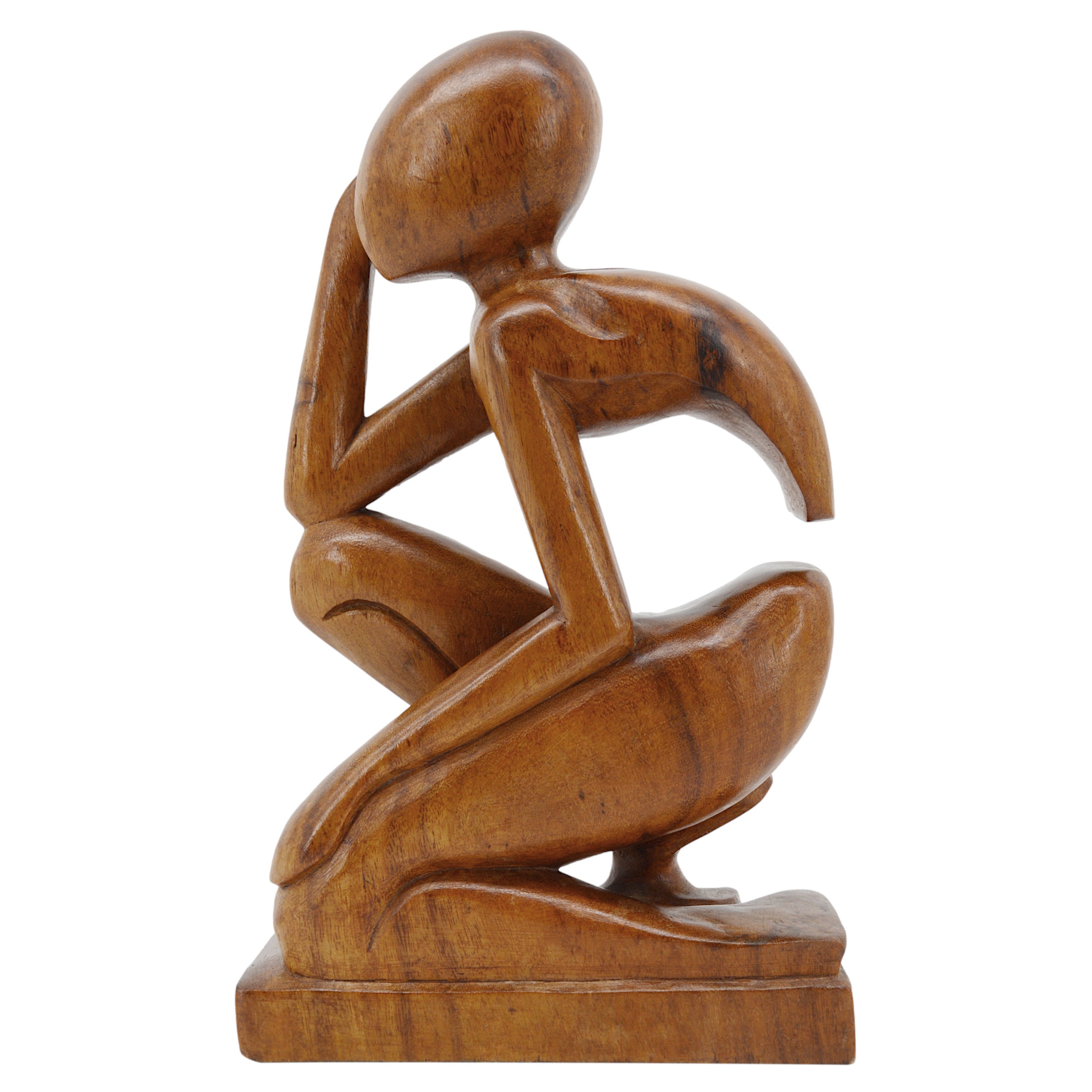 Mr. Thinker Sculpture in Plaster Signed by Bianchi G. Chibian at ...