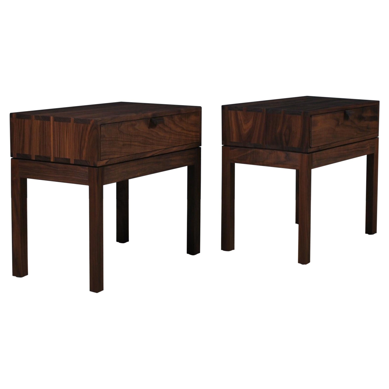 Rock Crystal Nightstands at 1stDibs