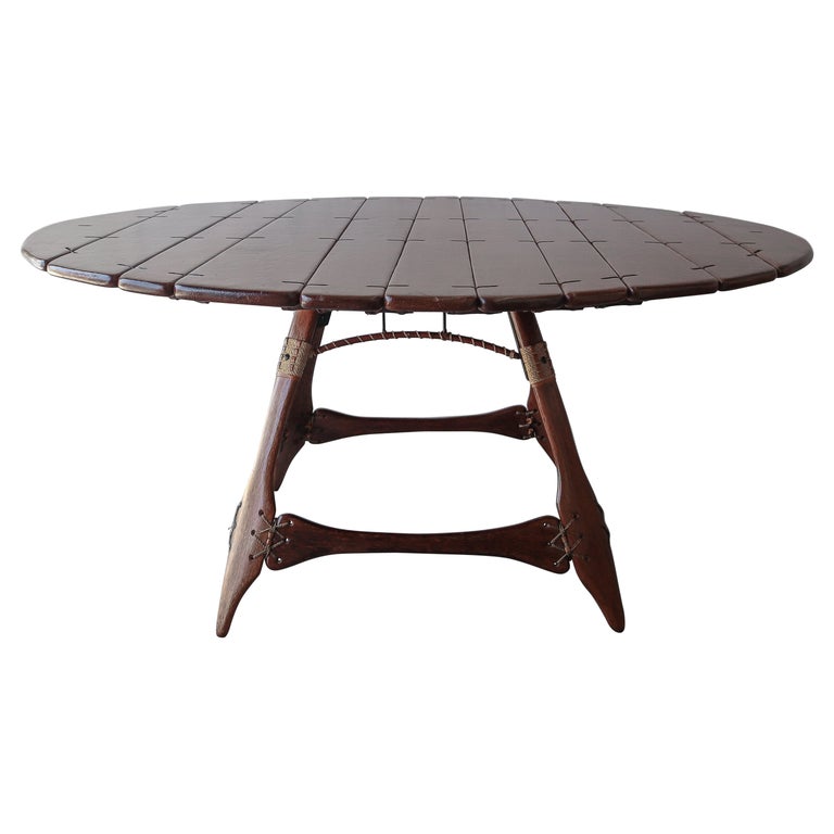 Pacific Green Round Navajo Dining Table For Sale at 1stDibs