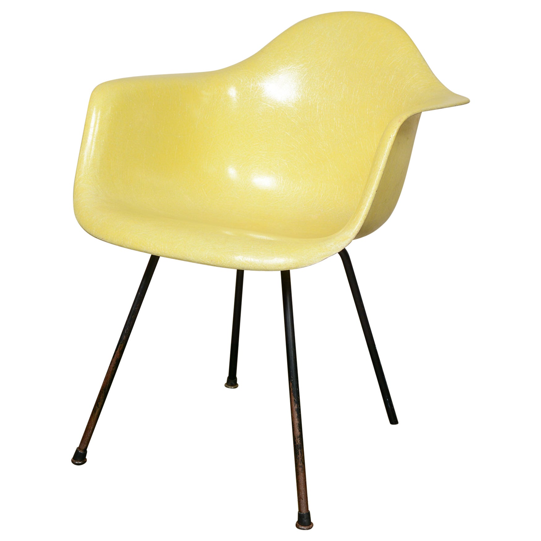 Seafoam Green Charles Eames Armshell Chair, Second Year Production, 'X ...