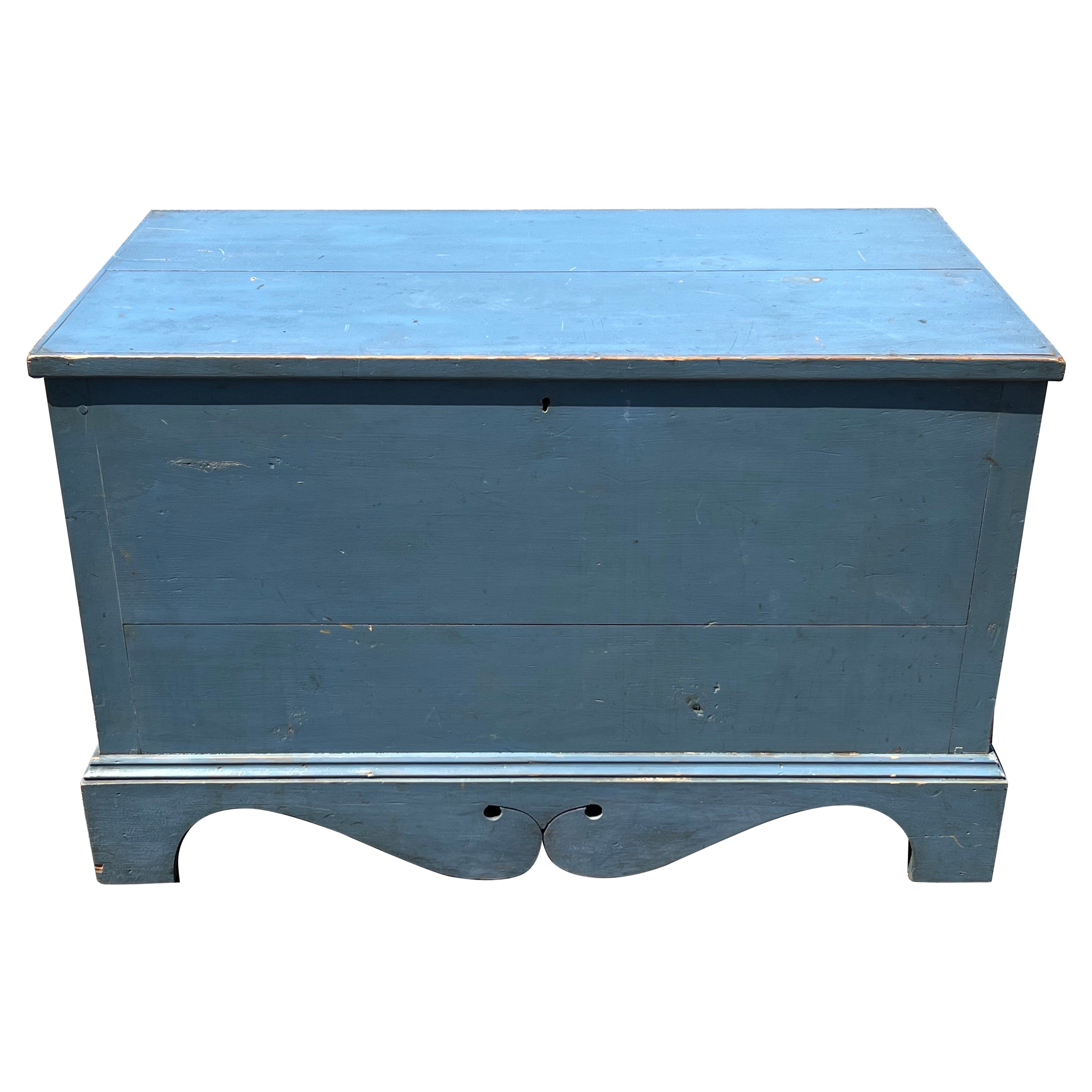Rare Mid Century Witco Scroll Carved Cedar Chest For Sale at 1stDibs