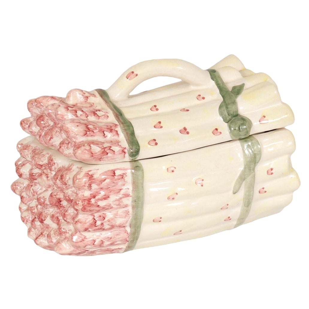 Asparagus Ceramic Serving Dish For Sale at 1stDibs