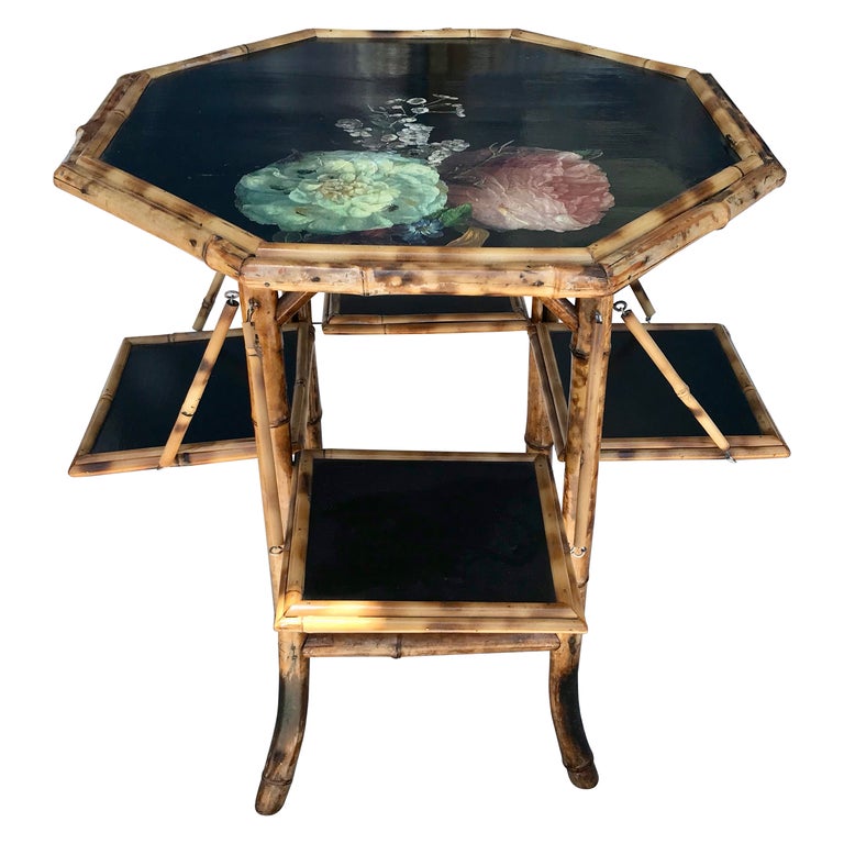 19TH Century English Bamboo " Pastry " Table at 1stDibs