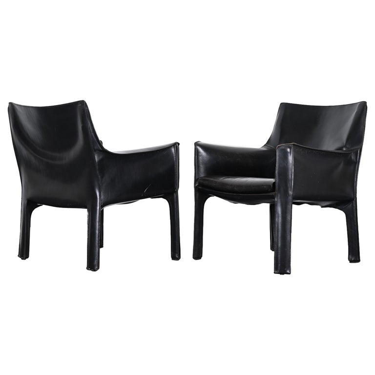 Mario Bellini 414 "Taxi Chairs" by Cassina, 1970s For Sale at 1stDibs