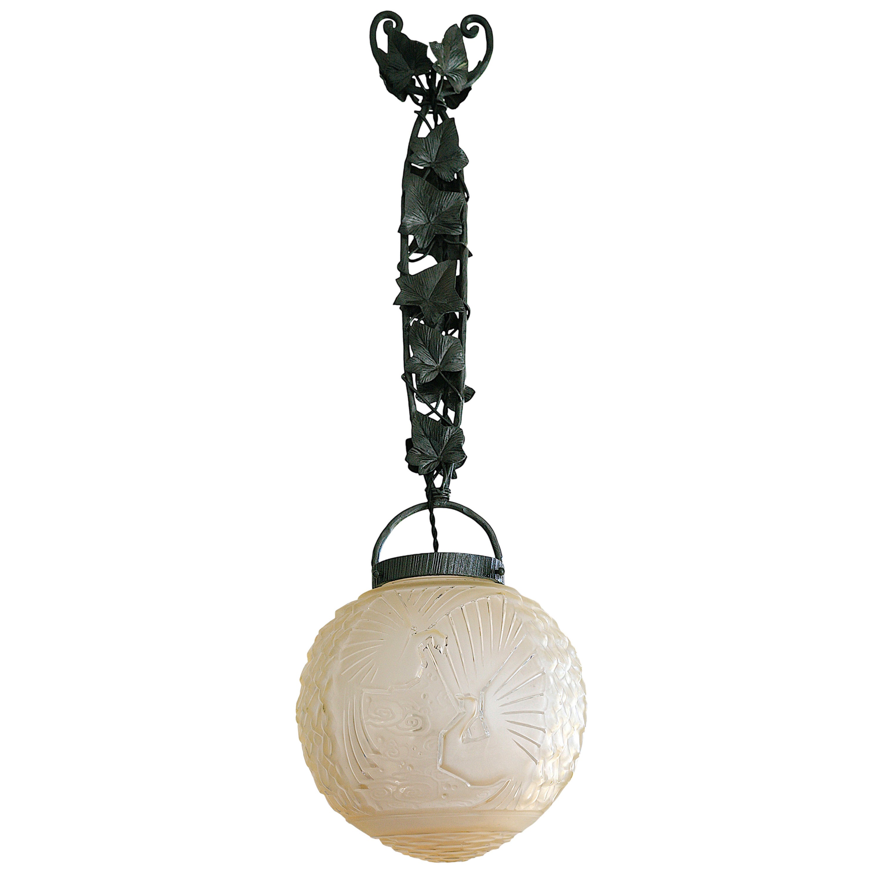 CLA French Art Deco Ceiling-light, ca.1925 at 1stDibs | french cla