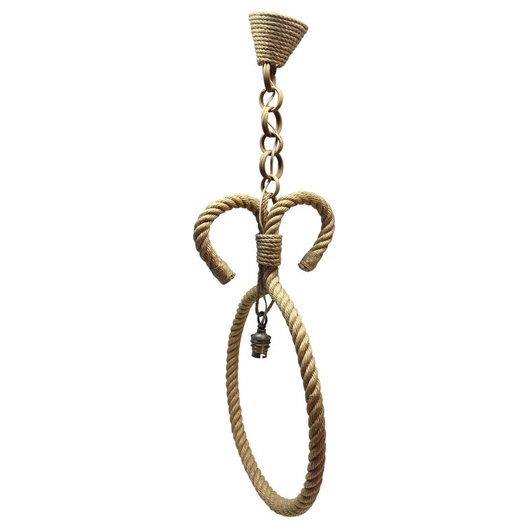 Audoux Minet Rope Pendant For Sale at 1stDibs