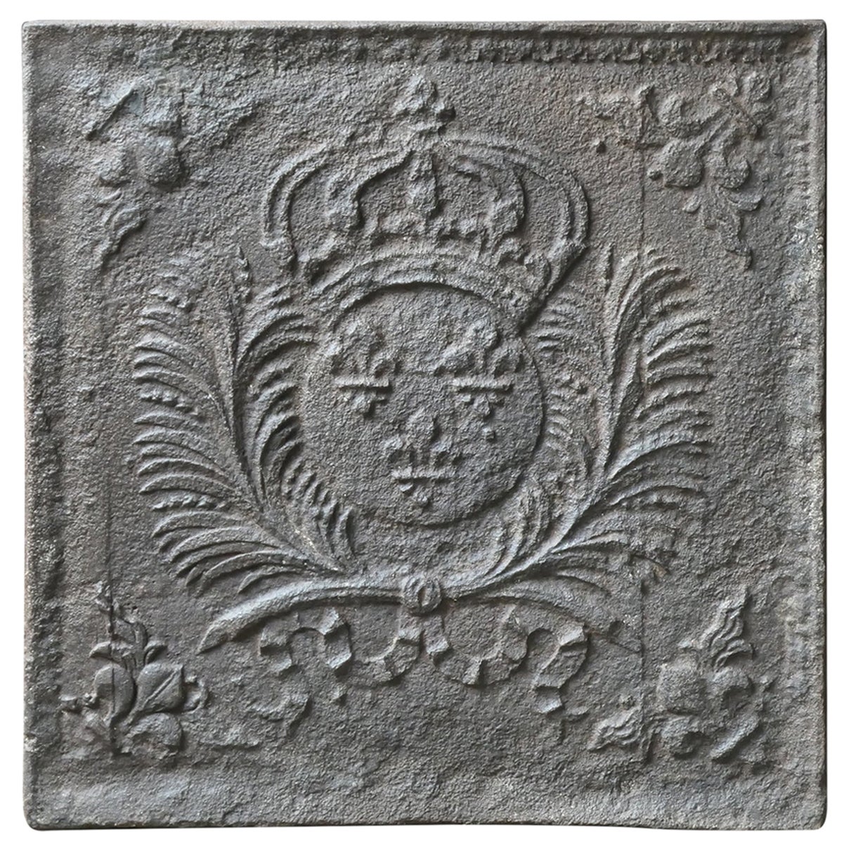 Magnificent 17th Century French Louis XIV 'Coat of Arms' Fireback at ...