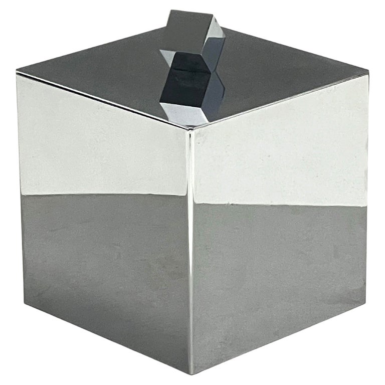 Mid-Century Modern Italian Square Ice Bucket, 1970s For Sale at 1stDibs