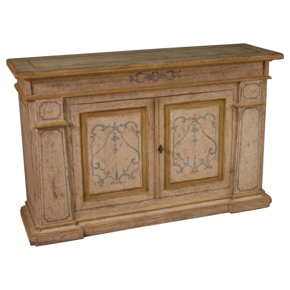 20th Century Lacquered Painted and Gilt Wood Venetian Sideboard, 1950 ...