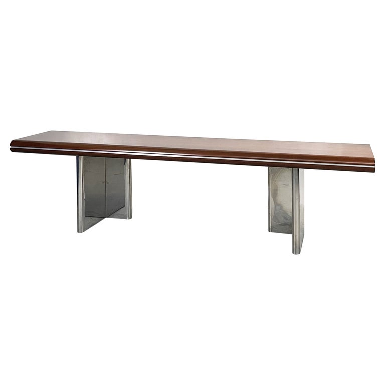 Console italienne en bois moderne du milieu du siècle dernier avec ...