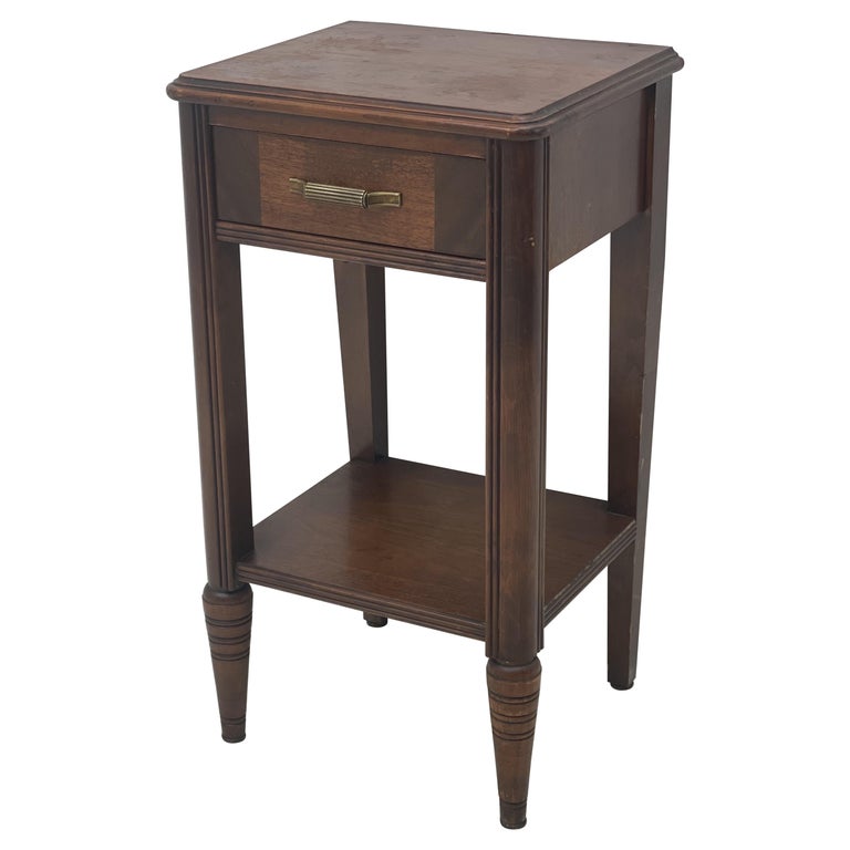 Vintage Mid Century Modern Table Dovetail Drawers For Sale at 1stDibs