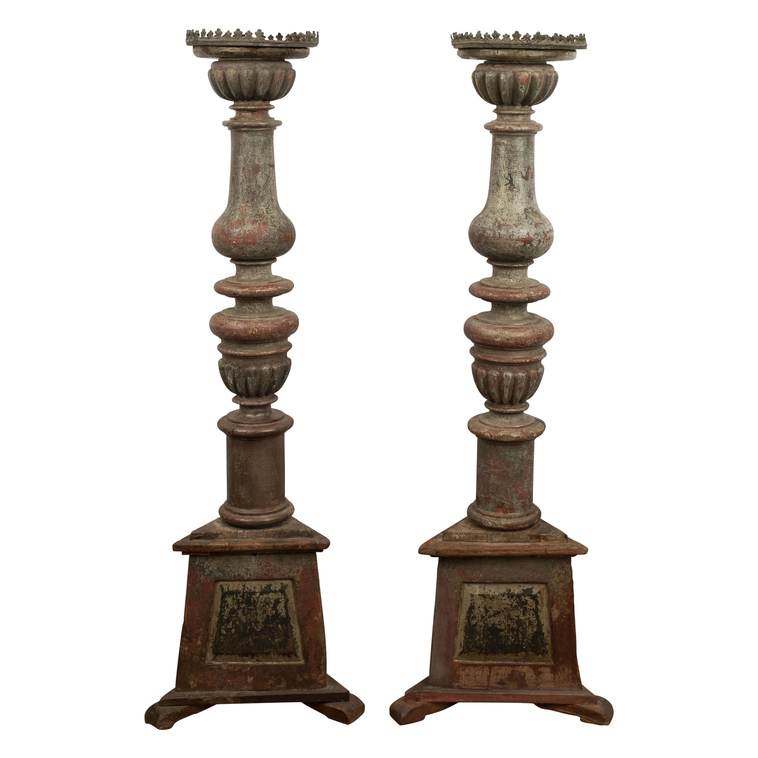 Pair of 18th Century Carved and Gilded Italian Torcheres For Sale at ...