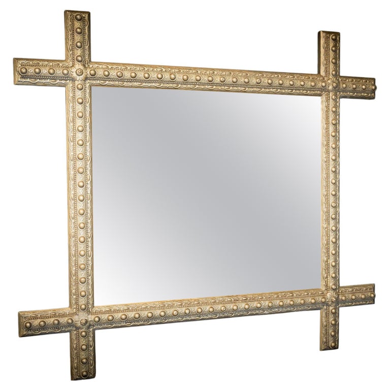 Gilt Cross Framed Mirror For Sale at 1stDibs