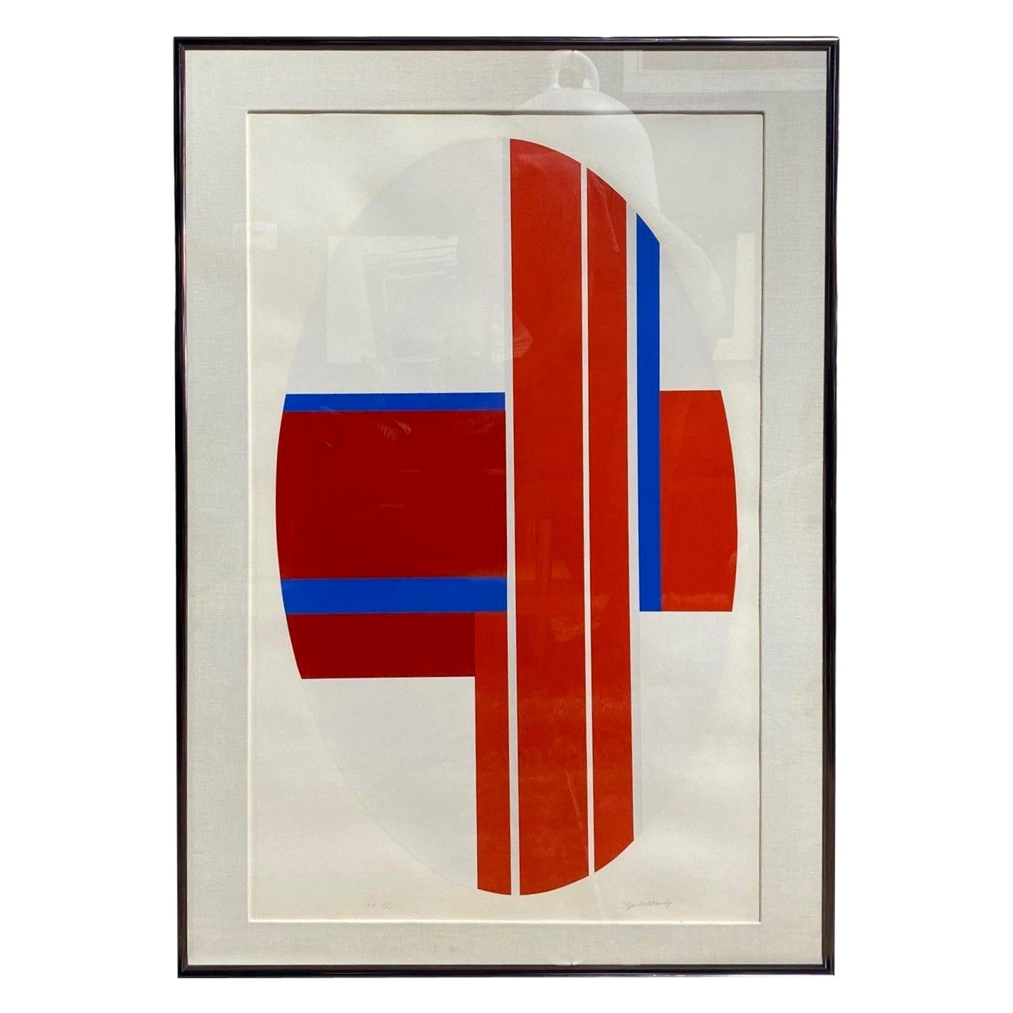 French Canadian Rene Georges Brochard Signed Block Print, 1967 at 1stDibs