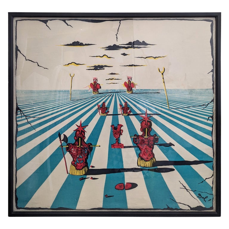 Salvador Dali Framed Scarf, 1947 at 1stDibs