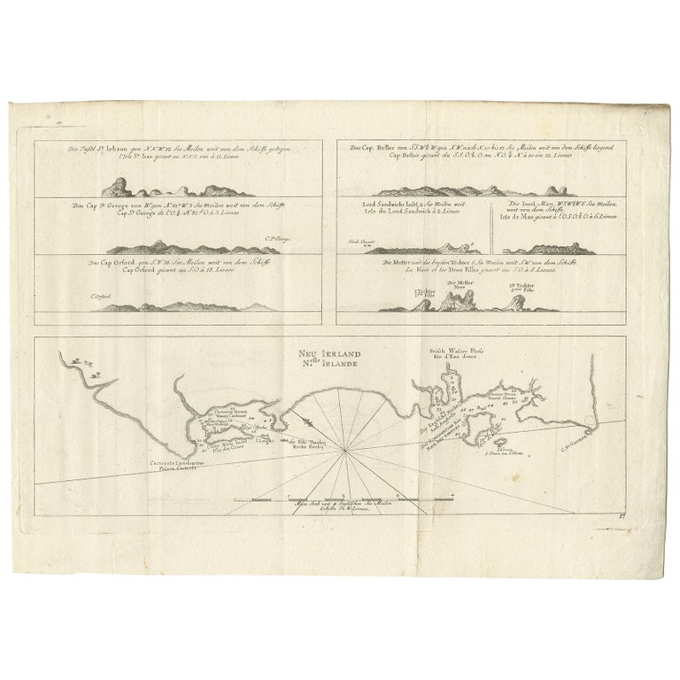 Antique Map of New Ireland, 1774 For Sale at 1stDibs