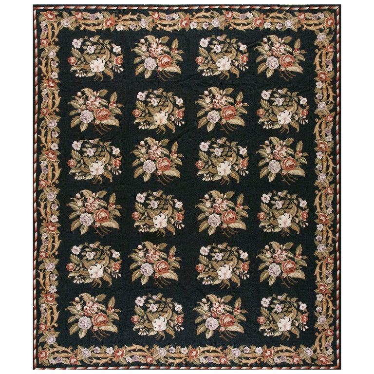 1980s Vintage Needlepoint Carpet ( 7'10'' x 9'6''- 240 x 290 ) For Sale ...