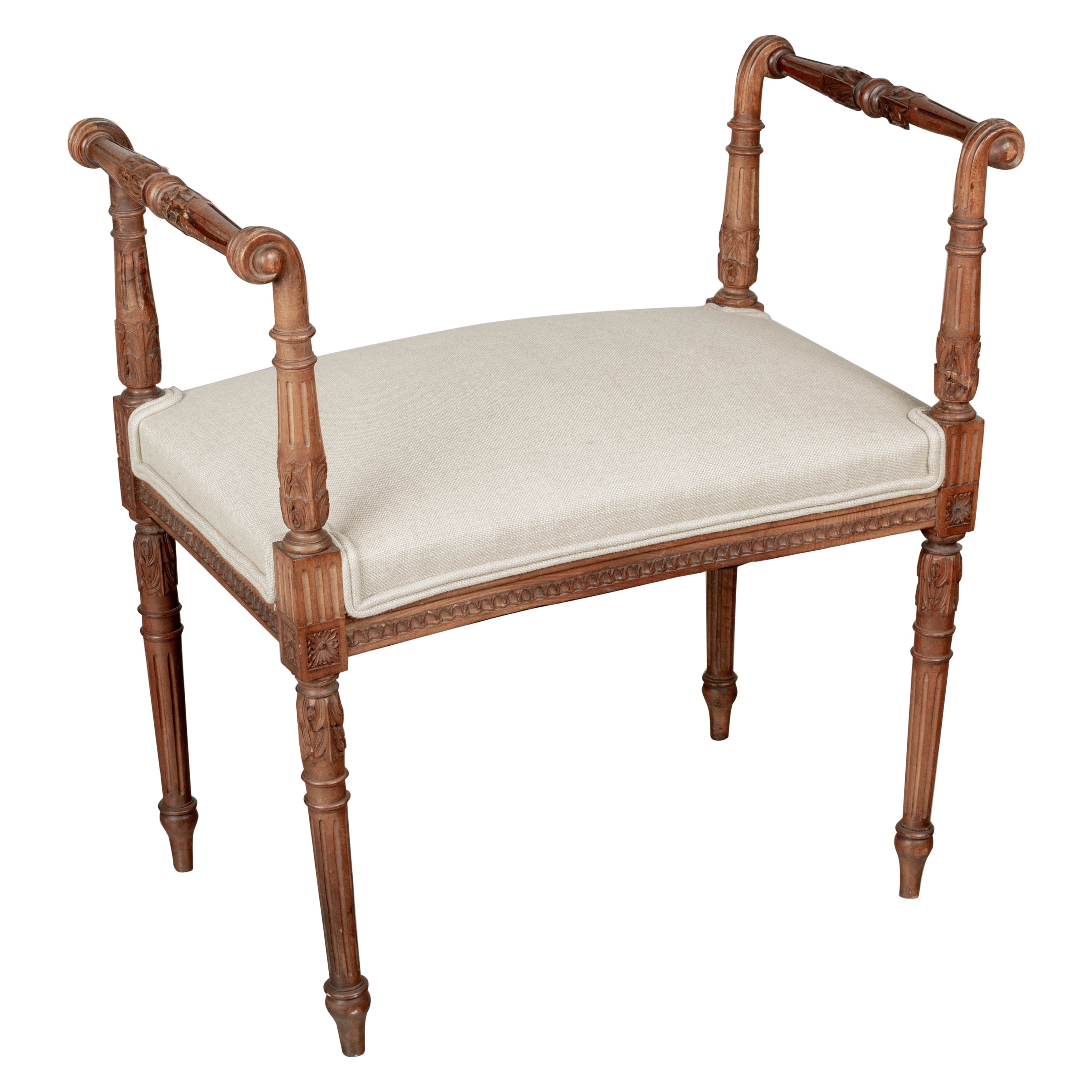 Early American Quaker Style Walnut Bench at 1stDibs