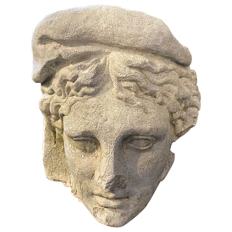Early 20th Century Plaster Cast of a Roman Head at 1stDibs