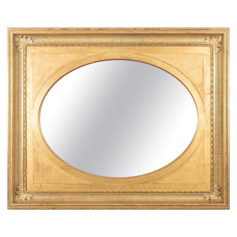American Gilt over Mantle Mirror with Cove Molding For Sale at 1stDibs