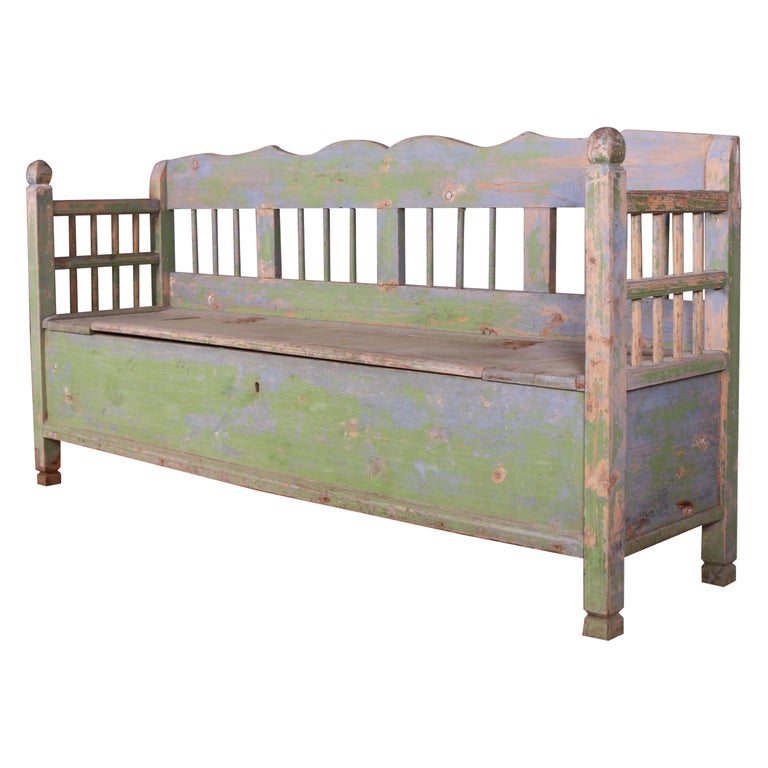 Austrian Box Bench For Sale at 1stDibs