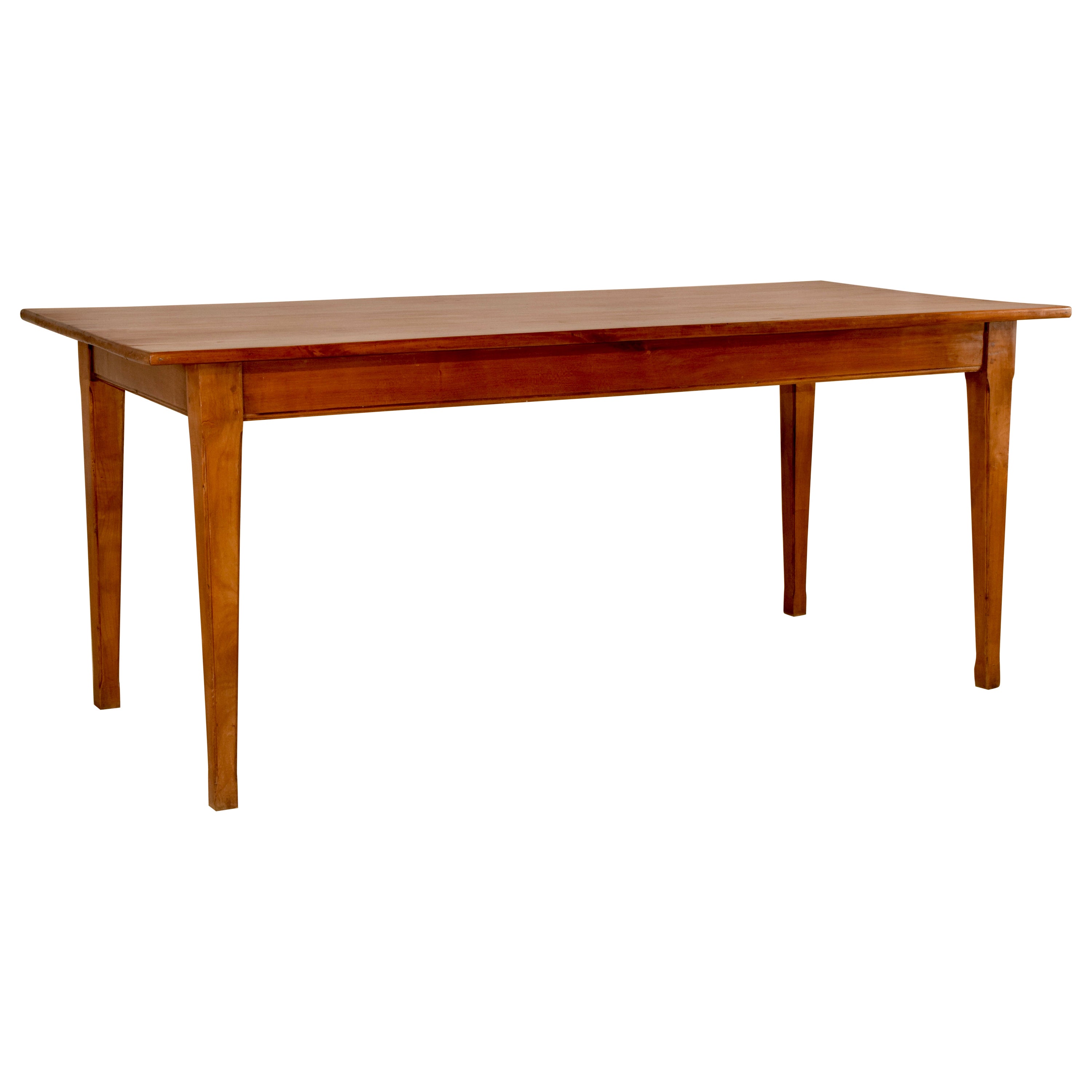 Country French Fruitwood Farm Table with Drawer and Cutting Board, 19th ...