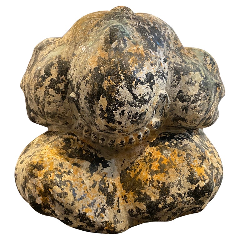 20th Century Hand-Carved Petrified Wood Criyng Man Sculpture For Sale ...