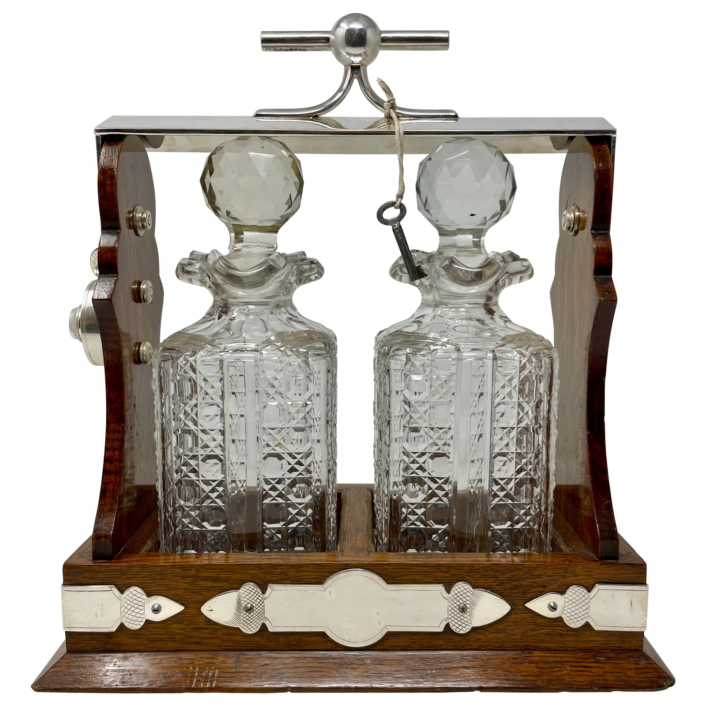 French Gilt Bronze and Crystal Tantalus, circa 1890 For Sale at 1stDibs