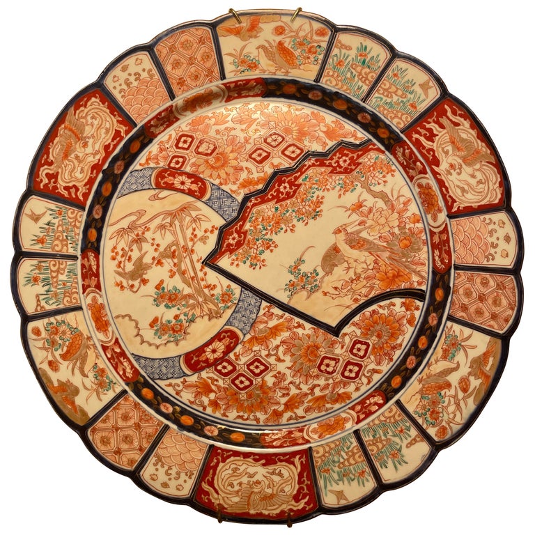 Antique Japanese Imari Unusually Large Plate, circa 1870-80 For Sale at ...
