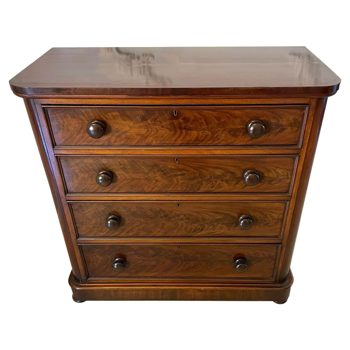 Antique Victorian Mahogany Chest of Drawers at 1stDibs