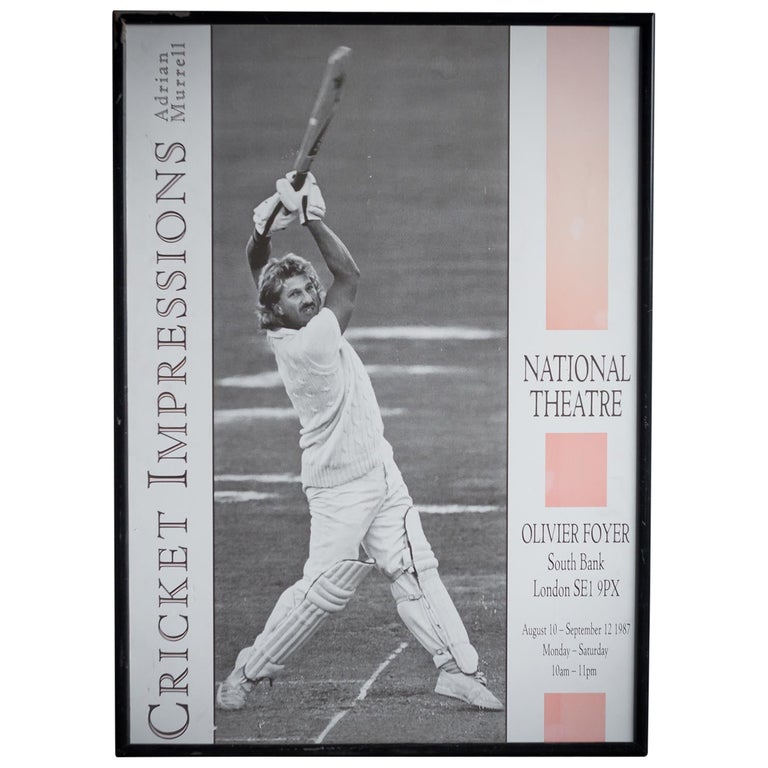 Framed Ian Botham By Adrian Murrell For Sale at 1stDibs