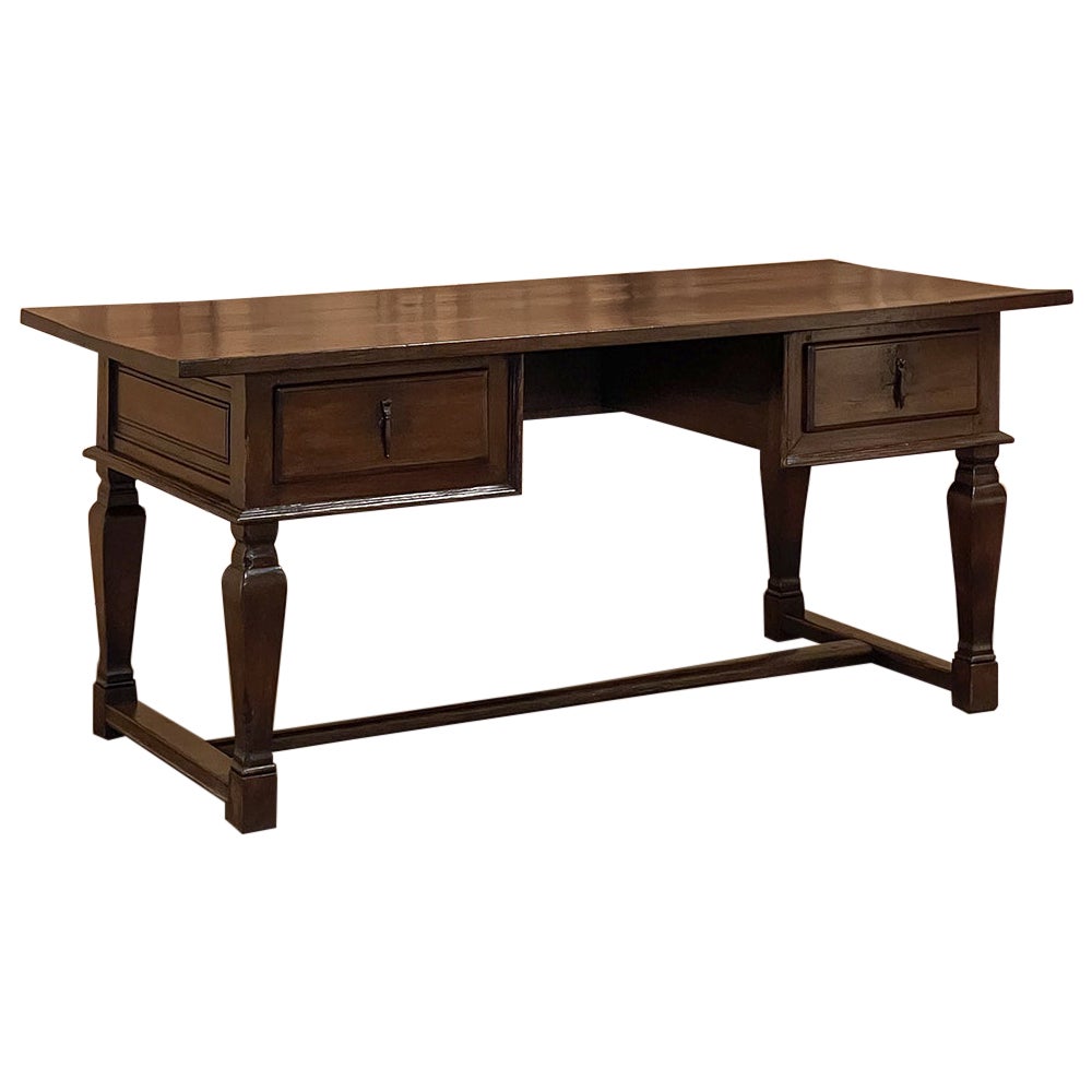 Antique Italian Romanesque Granite-Topped Desk at 1stDibs