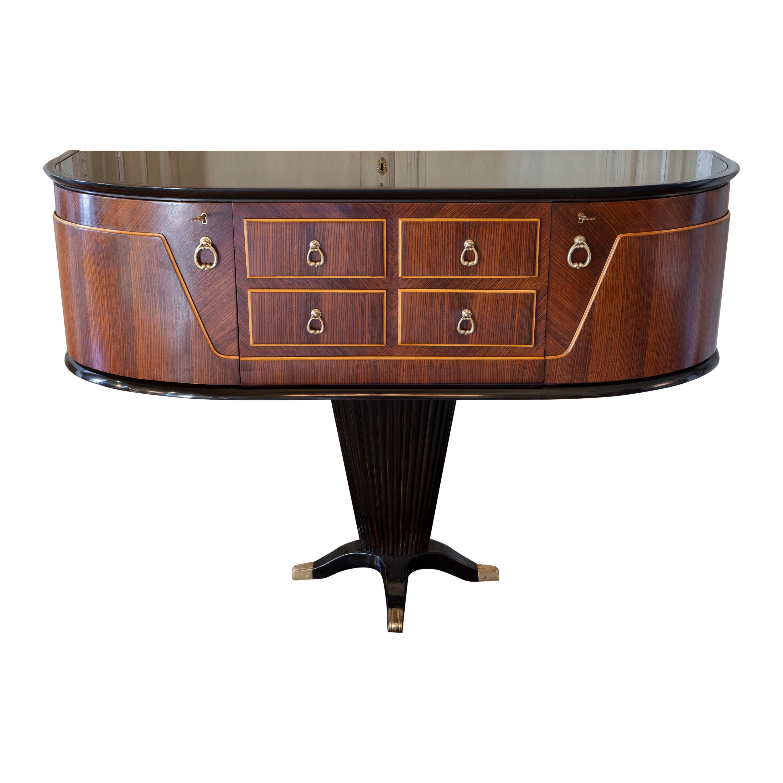 Vintage Chinese Chippendale Mahogany Carved Console Hall Table Server ...